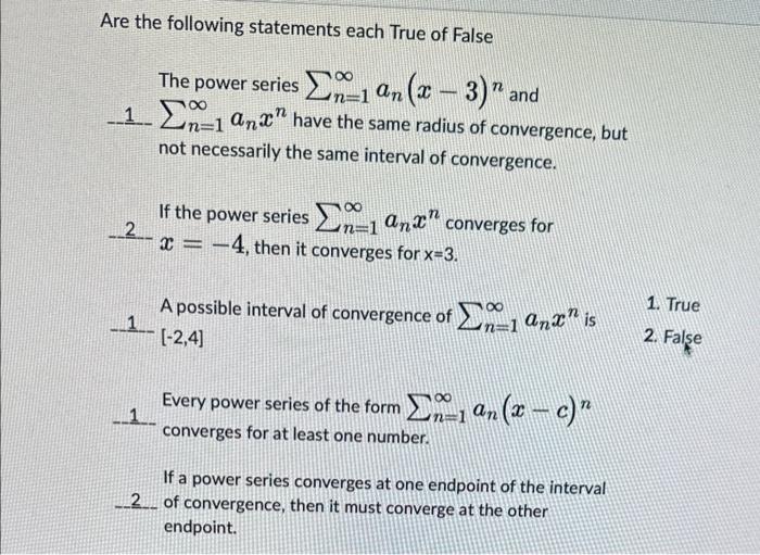 Solved i have 3 of the 5 correct but I dont know which 3. | Chegg.com
