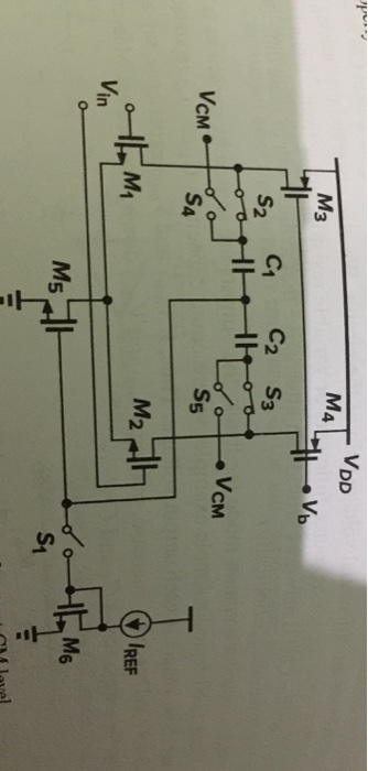 Solved VOD M4 Vb M3 봐 S2 C1 C2 S3 Hoa VCM VCM S4 S5 M2 h | Chegg.com
