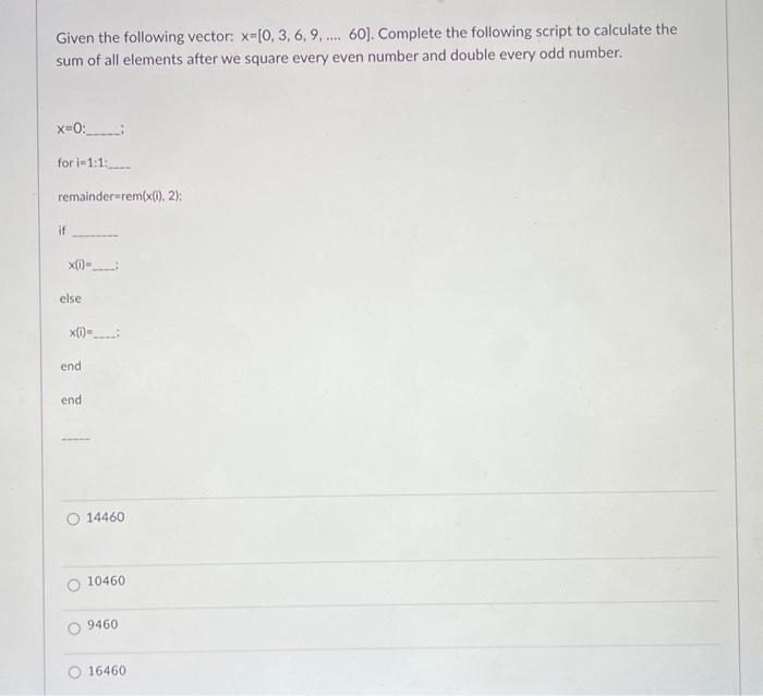 Solved What does counter provide at the end of this script? | Chegg.com