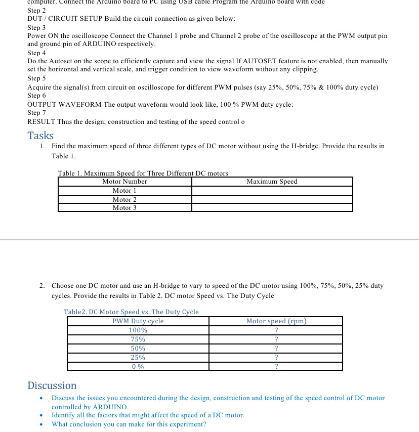 Solved computer. Connect the Arduino board to PC using USB | Chegg.com