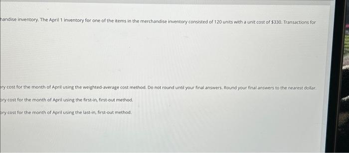 Solved Inventory Costing Methods - Periodic Method Tally | Chegg.com
