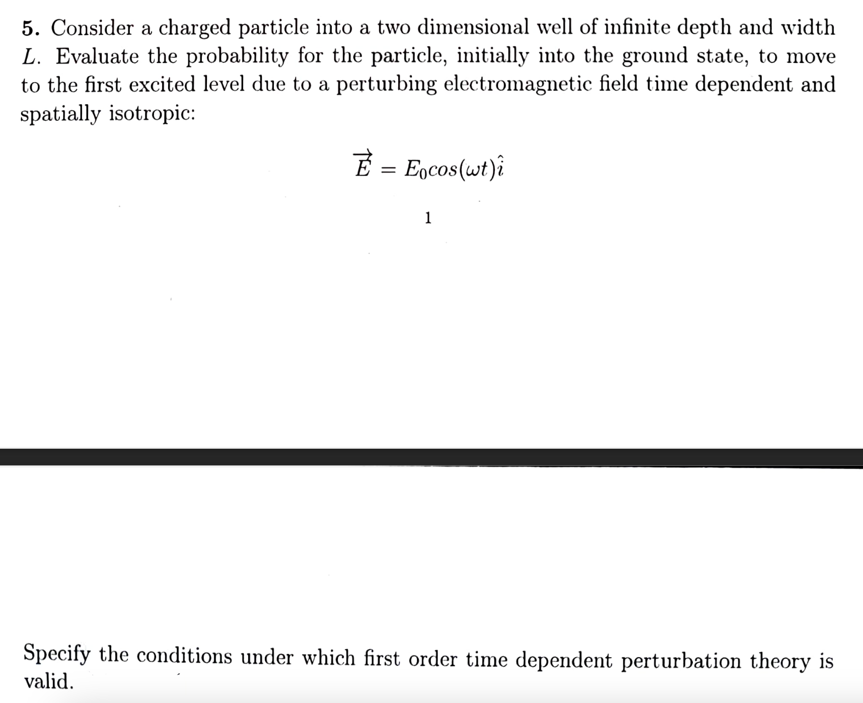Solved Consider a charged particle into a two dimensional | Chegg.com