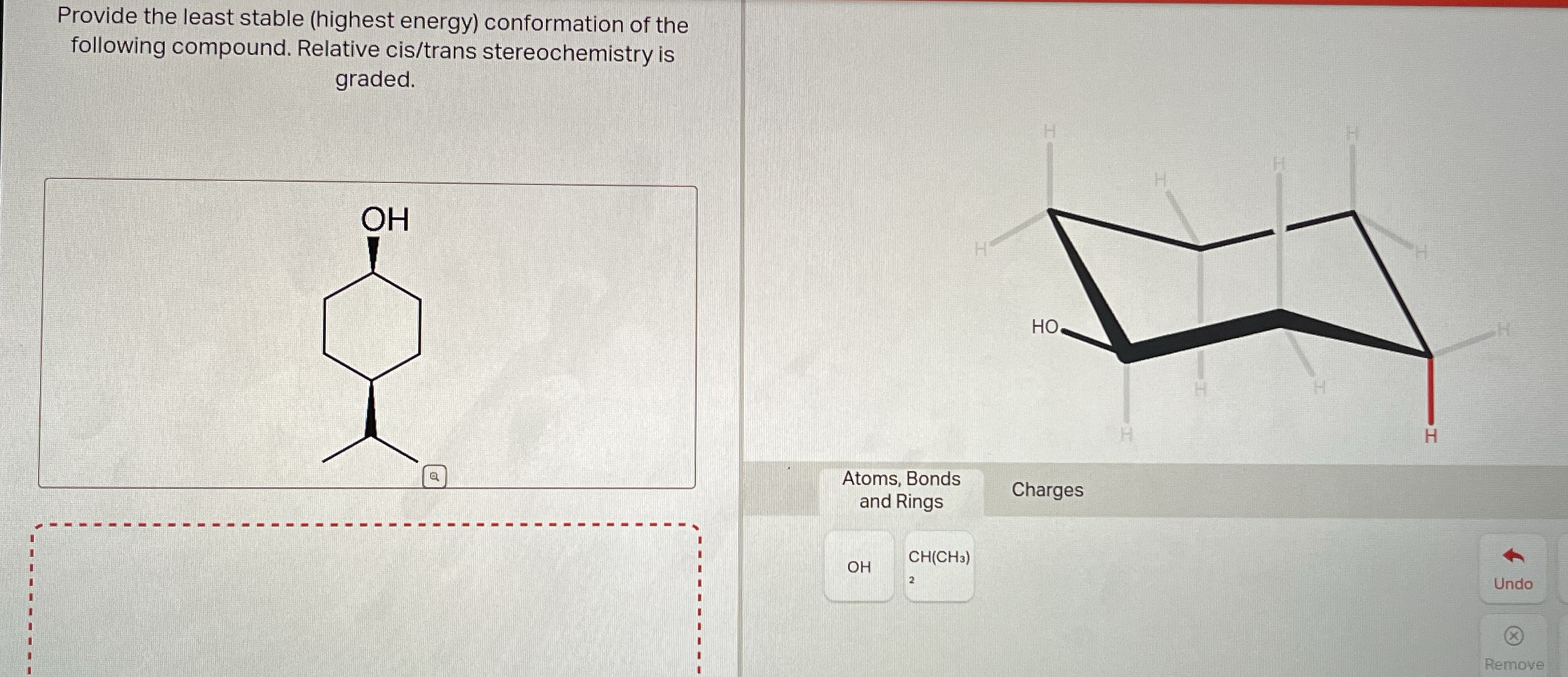 Solved Provide the least stable (highest energy) | Chegg.com