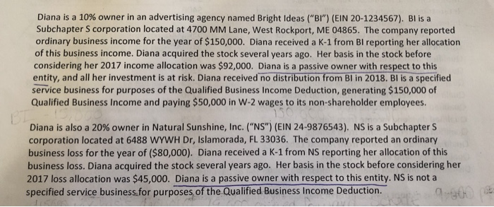 How would I fill out a 2018 Schedule C and 8582 with | Chegg.com