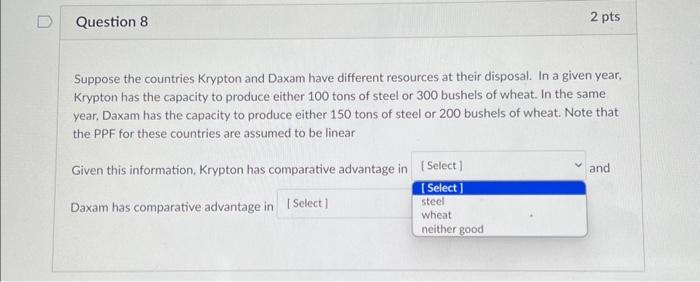 Solved Suppose the countries Krypton and Daxam have | Chegg.com