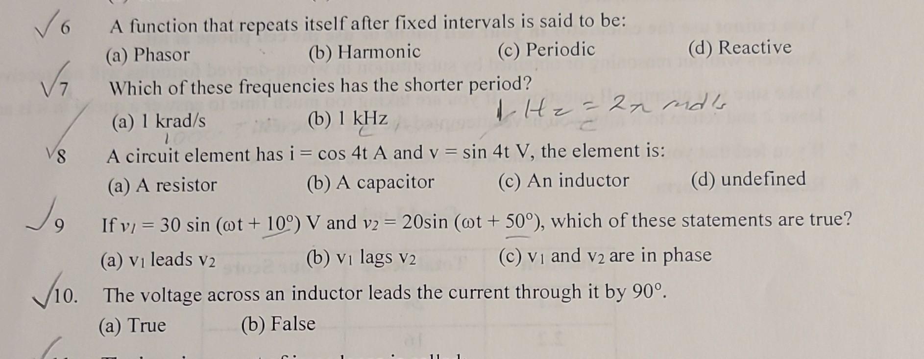 Solved A function that repeats itself after fixed intervals | Chegg.com