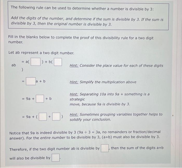 Solved The following rule can be used to determine whether a | Chegg.com
