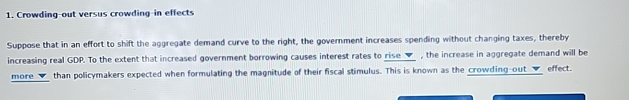 Solved Crowding-out versus crowding-in effectsSuppose that | Chegg.com