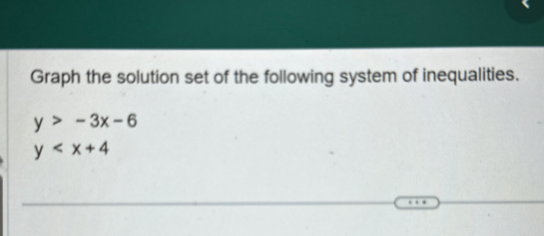 Solved Use the graphing tool to graph the system of | Chegg.com