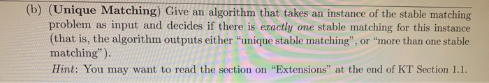Solved i know how to find that stable matching. but i dont | Chegg.com