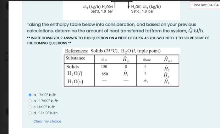 Solved Time left 1:06:26 of An aqueous slurry at 25°C | Chegg.com