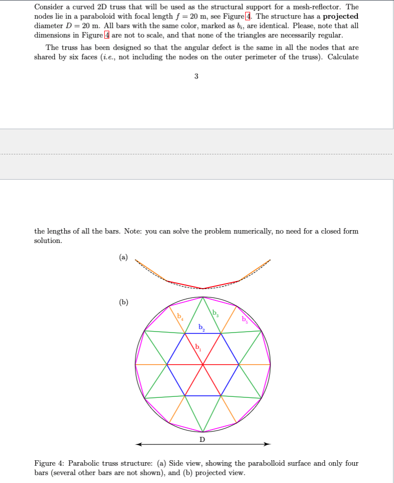 Solved Consider a curved 2D truss that will be used as the | Chegg.com