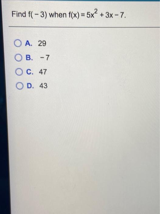 Solved State the domain of the function, f(x) = - 11x + 7 | Chegg.com