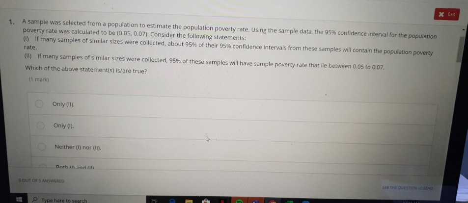 Solved 1. A sample was selected from a population to | Chegg.com