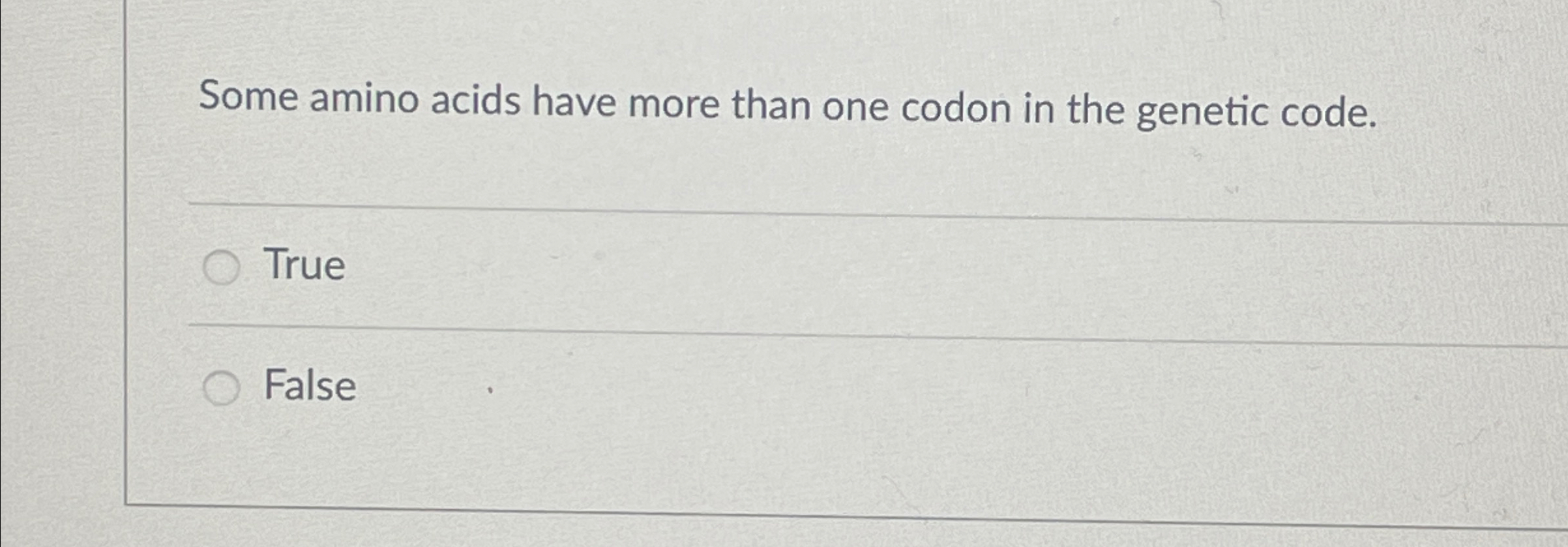 Solved Some amino acids have more than one codon in the | Chegg.com