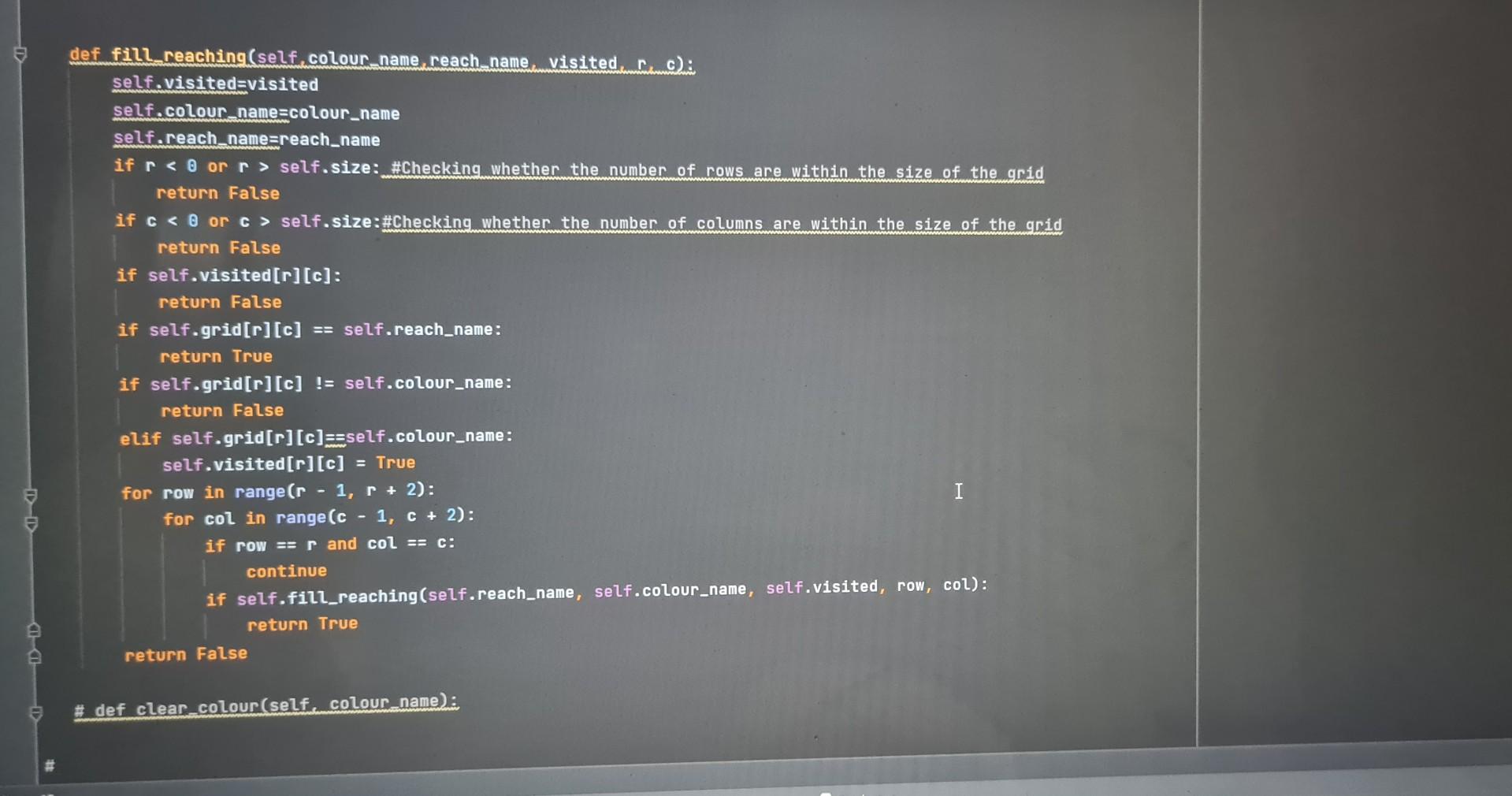 return self, size def s ste ( self) : oreating the | Chegg.com