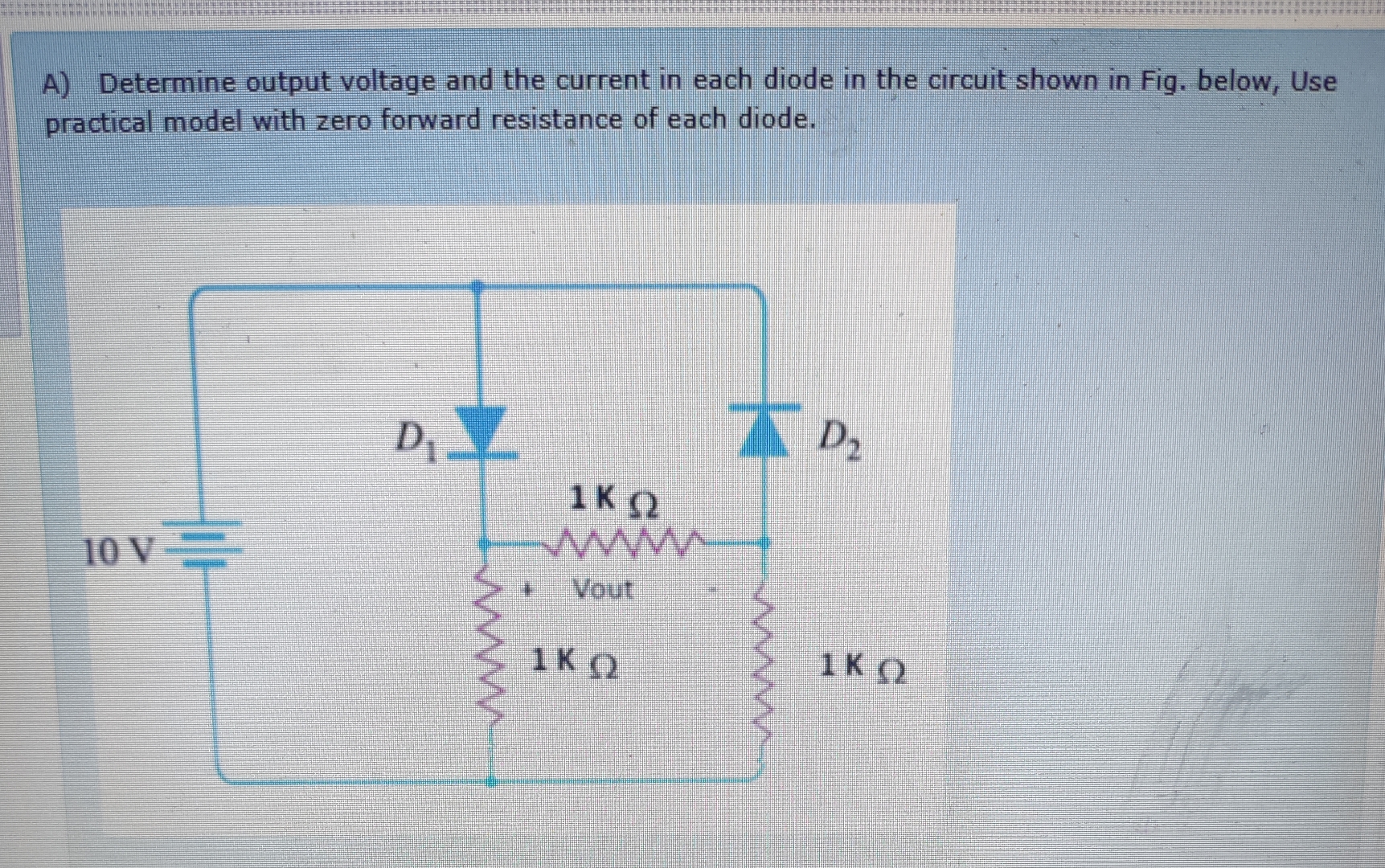 Solved A ﻿determine Output Voltage And The Current In Each 