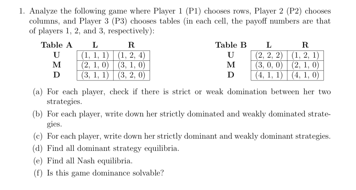 Solved Analyze the following game where Player 1 (P1) | Chegg.com