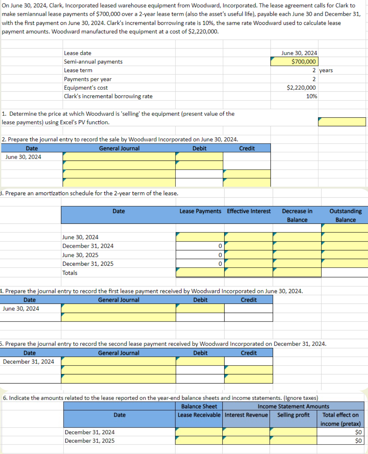 Solved Please answer using Excel. I need the correct answers | Chegg.com