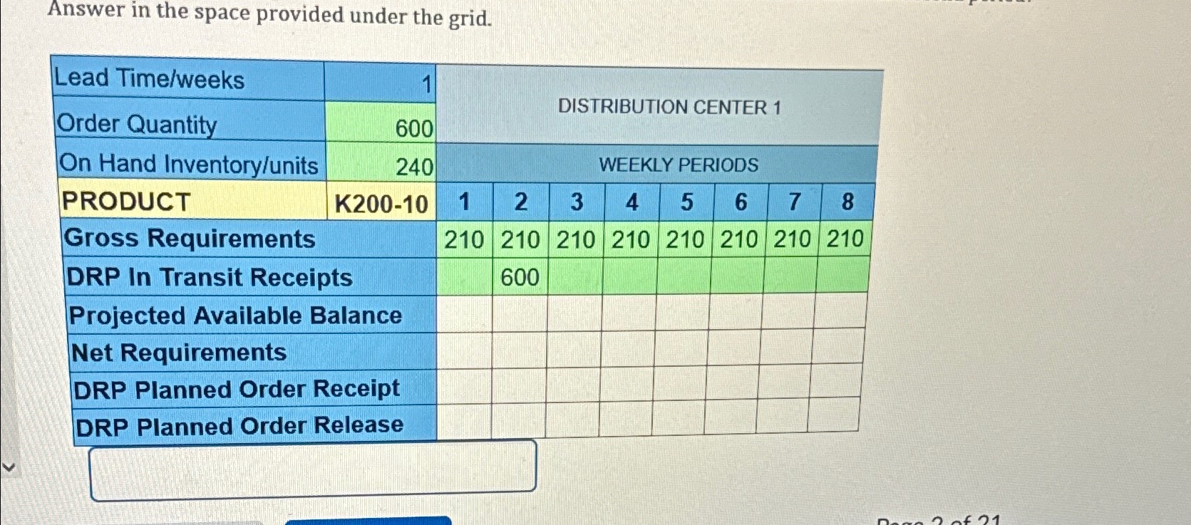 Solved Answer in the space provided under the | Chegg.com
