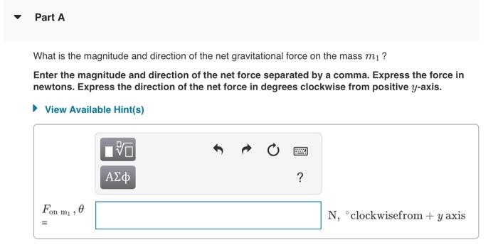 Solved The (Figure 1) shows three masses. Take m1=32 kg, | Chegg.com