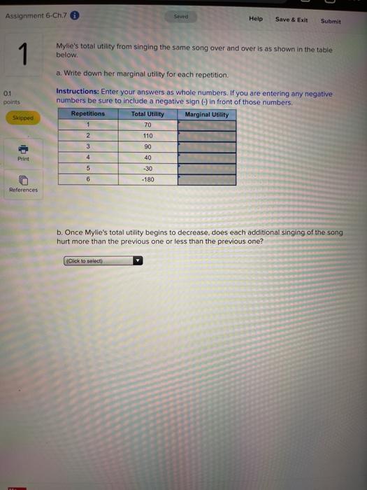 Solved Assignment 6-Ch.7 O Saved Help Save & Exit Submit | Chegg.com
