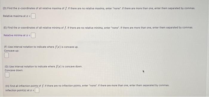 Solved Suppose that f(x)=9xe−03x (A) Find all critical | Chegg.com