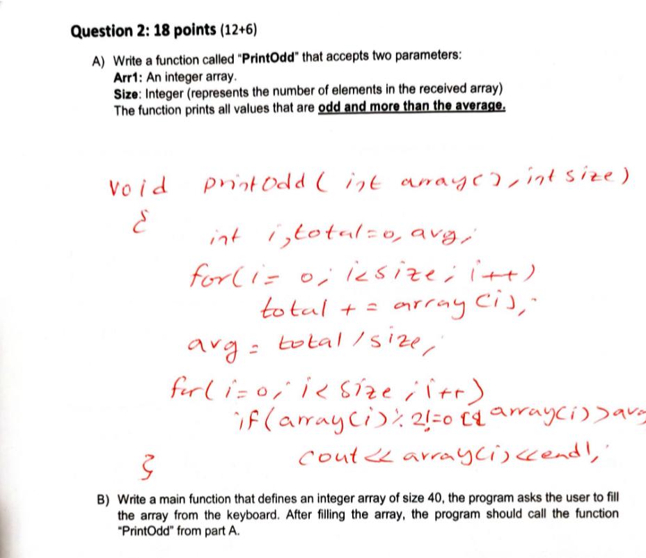 Solved Question 2: 18 ﻿points (12+6)A) ﻿Write a function | Chegg.com