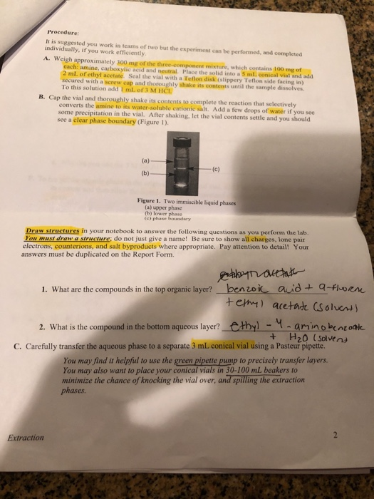 Solved Separation of a Three-Component Mixture by Extraction | Chegg.com