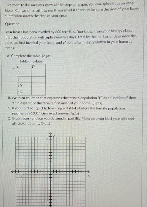 Solved Direction: Make sure you show all the steps on paper. | Chegg.com