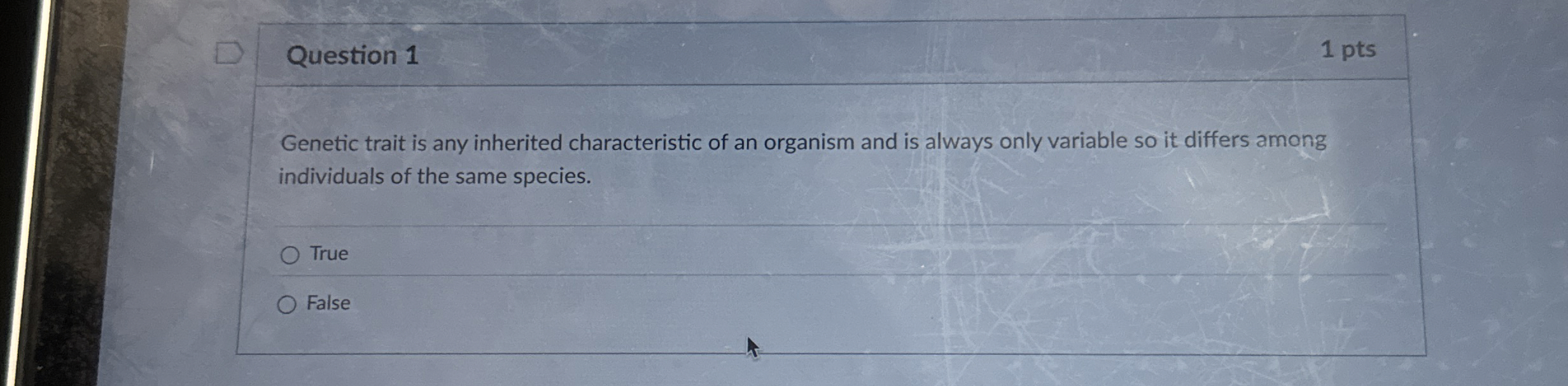 Solved Question 1Genetic trait is any inherited | Chegg.com
