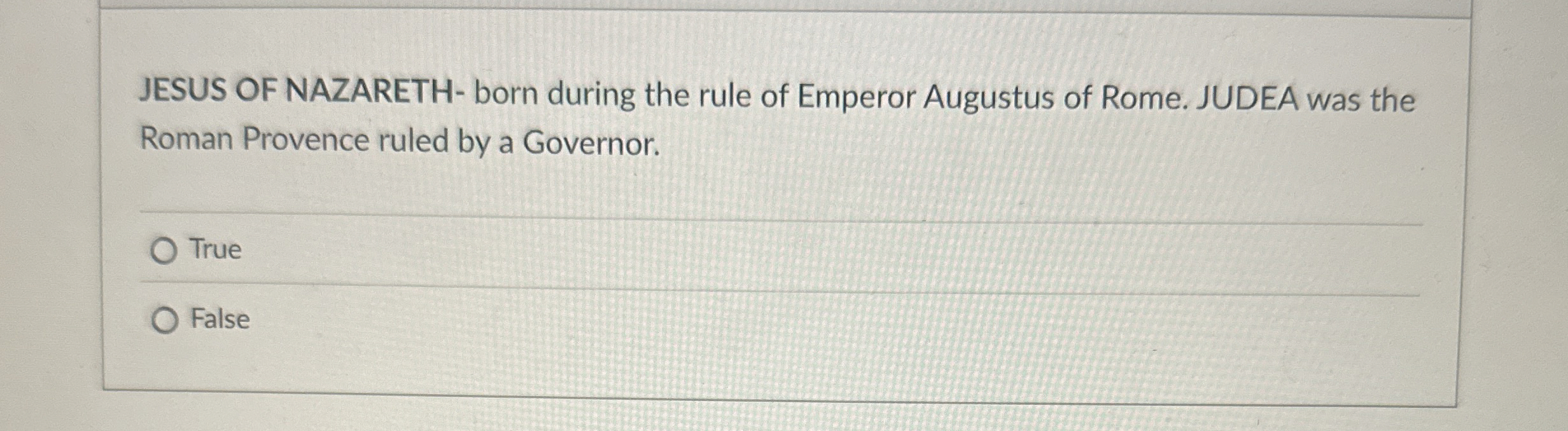 Solved JESUS OF NAZARETH- ﻿born during the rule of Emperor | Chegg.com