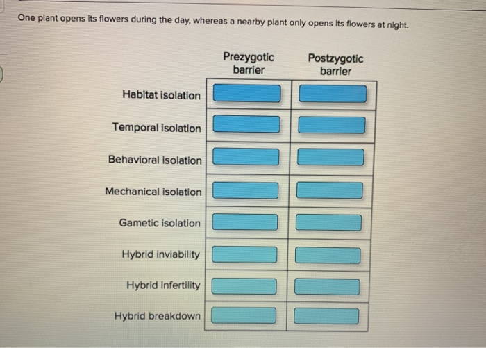 Solved One plant opens its flowers during the day, whereas a | Chegg.com