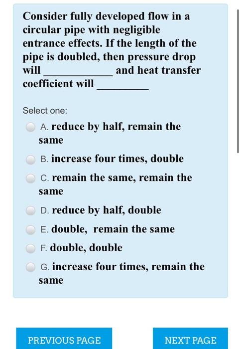 Solved Consider fully developed flow in a circular pipe with | Chegg.com