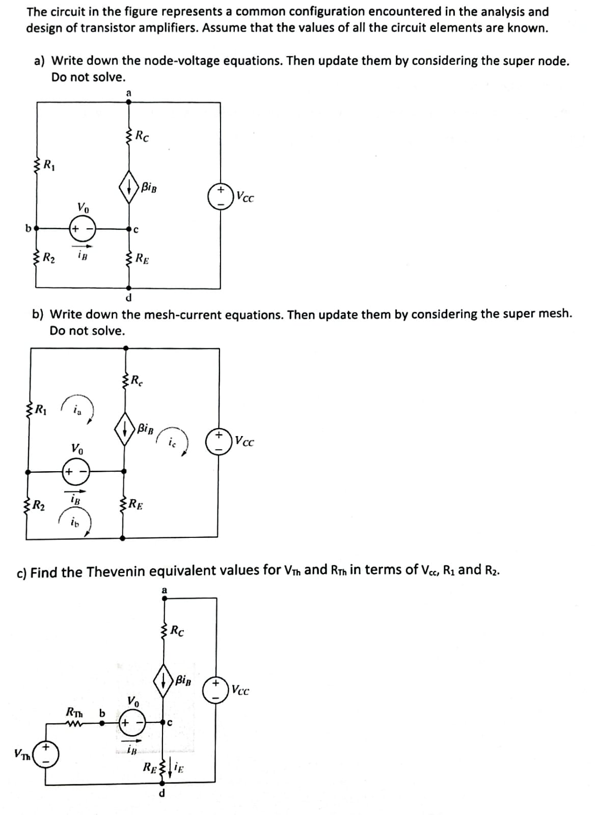 Solved The circuit in the figure represents a common | Chegg.com