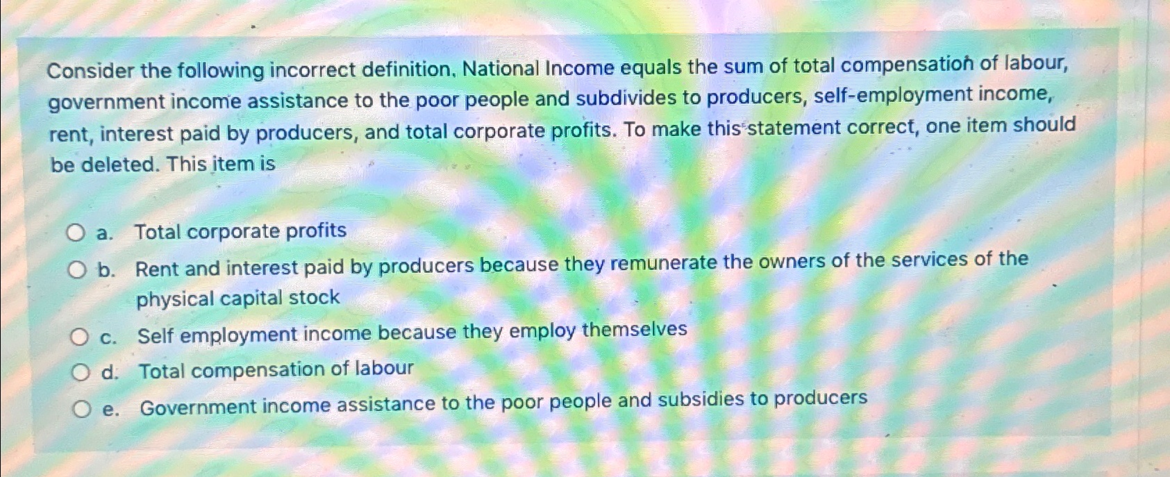 Solved Consider the following incorrect definition. National | Chegg.com