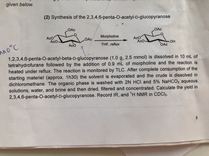 Solved Given Below 2 Synthesis Of The Chegg