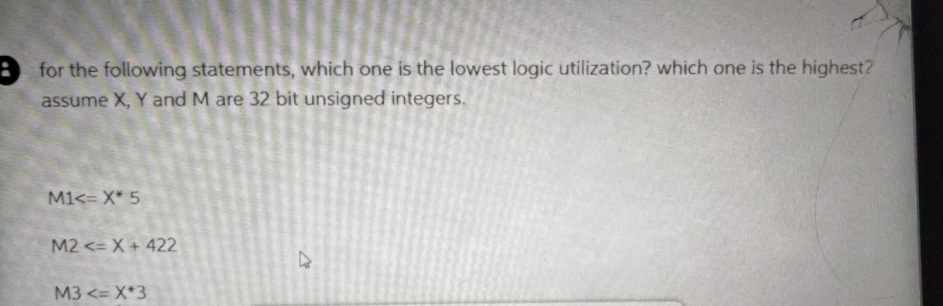 Solved for the following statements, which one is the lowest | Chegg.com
