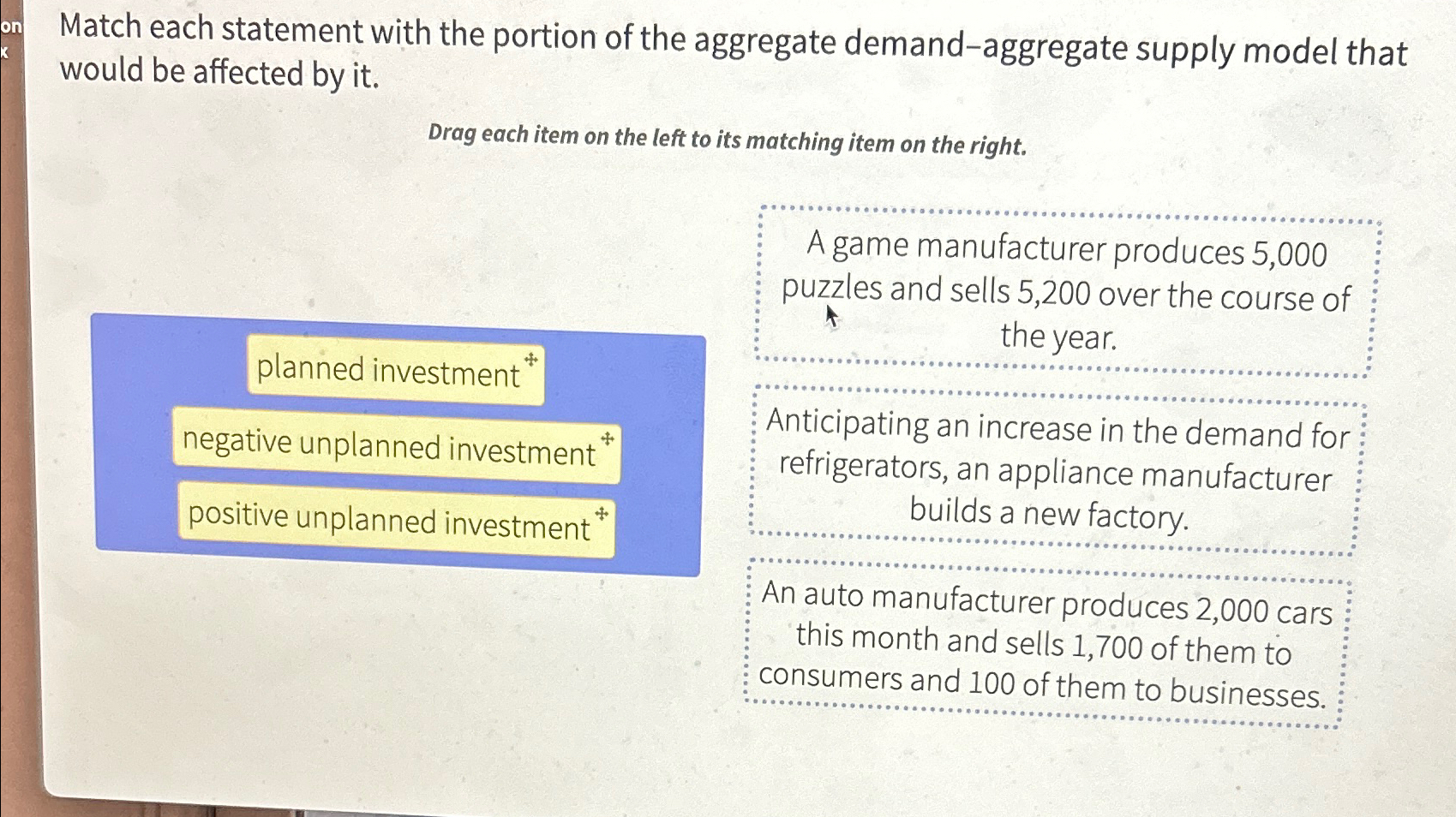 Solved Match each statement with the portion of the | Chegg.com