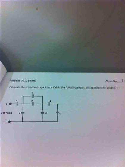 Solved Calculate the equivalent capacitance Cab in the | Chegg.com