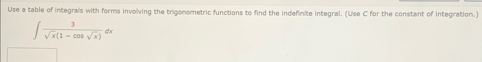 Solved Use a table of integrals with forms involving the | Chegg.com