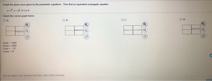 Solved Graph the plane curve given by the parametric | Chegg.com