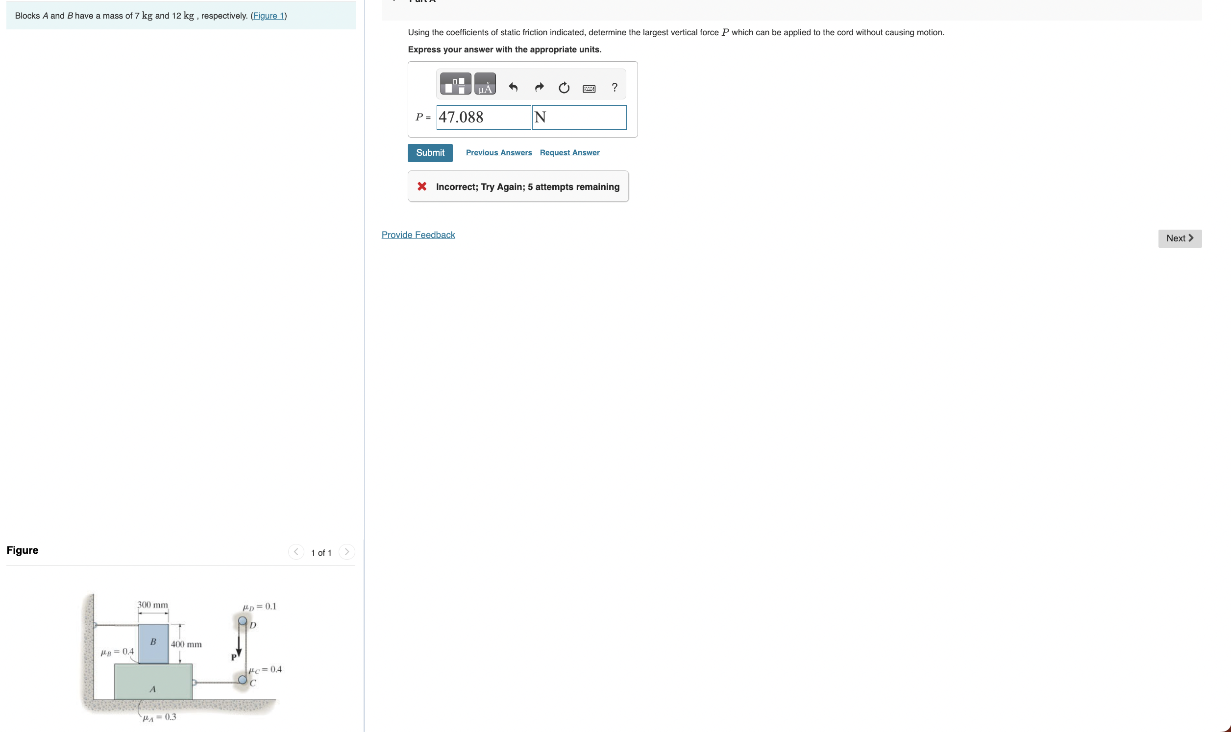 Solved Previous Answers Request Answer× ﻿Incorrect; Try | Chegg.com