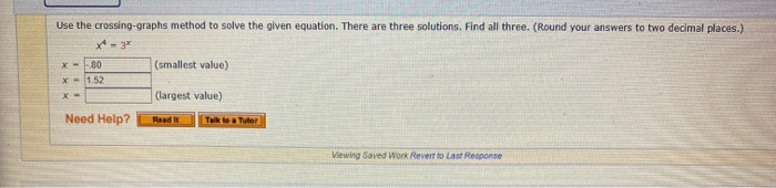 Solved Use the crossing-graphs method to solve the given | Chegg.com