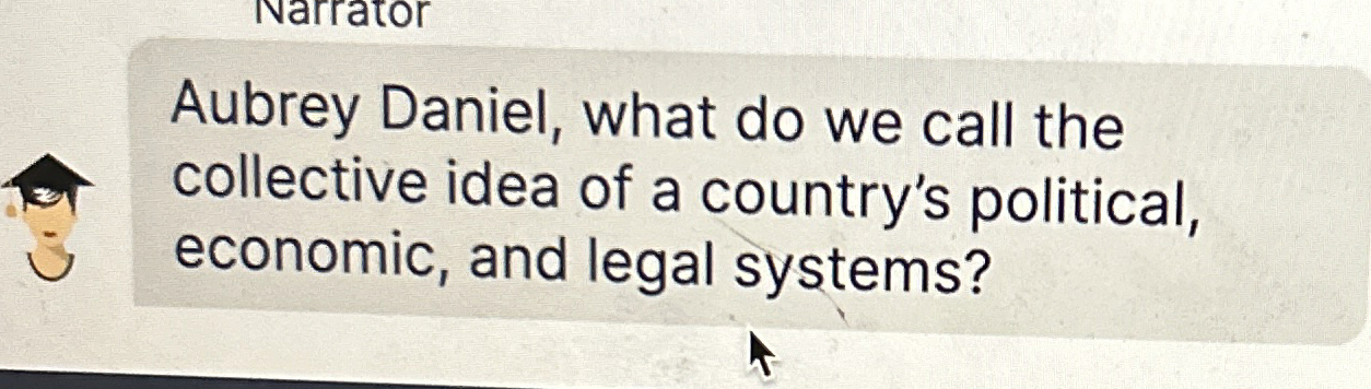 Solved Aubrey Daniel, what do we call the collective idea of | Chegg.com