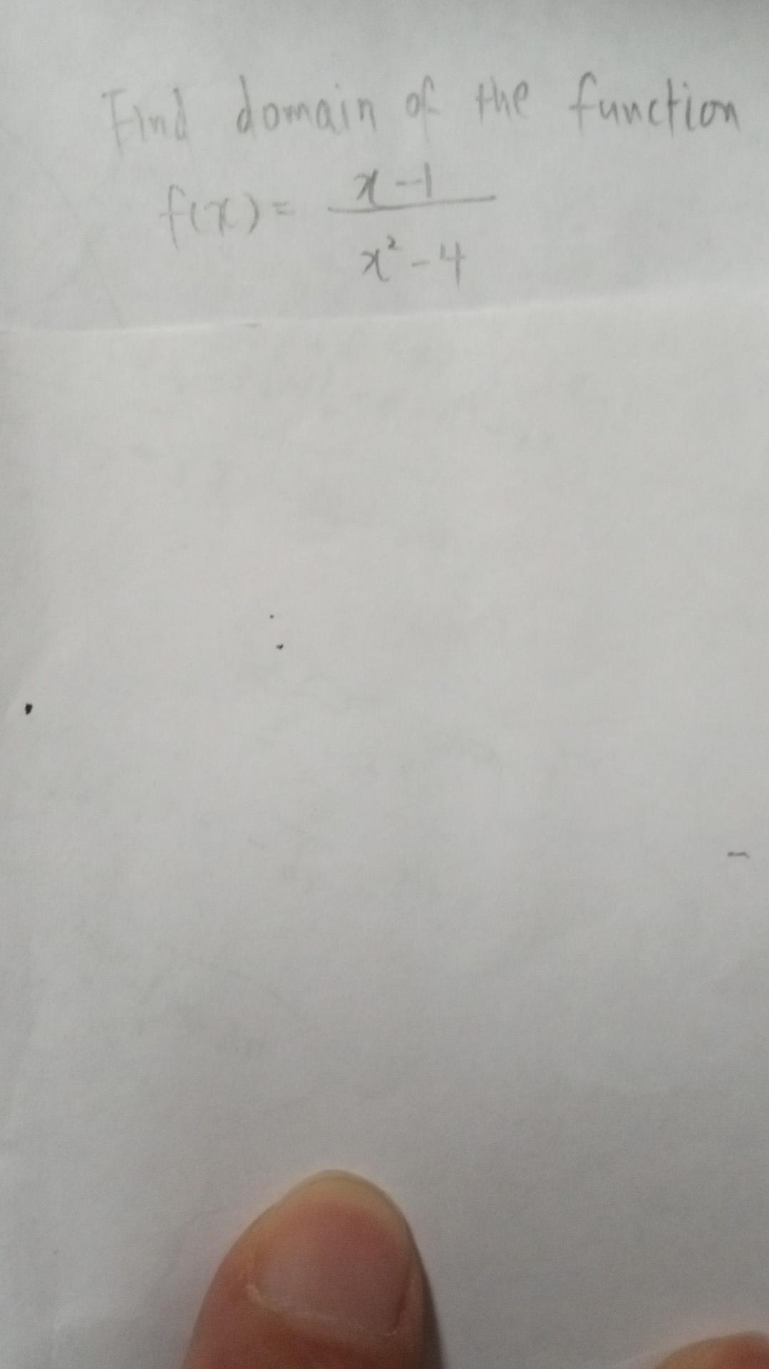 Solved Find domain of the function f(x)=x2−4x−1 | Chegg.com