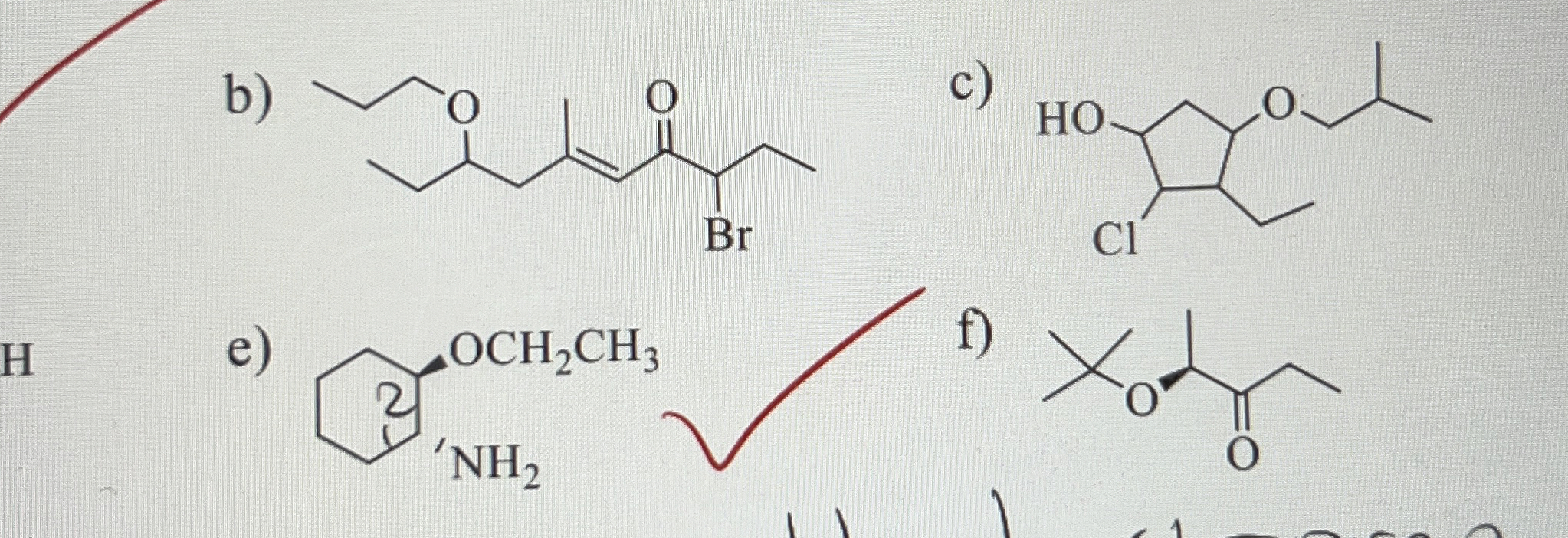 Solved Help me with the iupac name of structures, b,c, ﻿and | Chegg.com