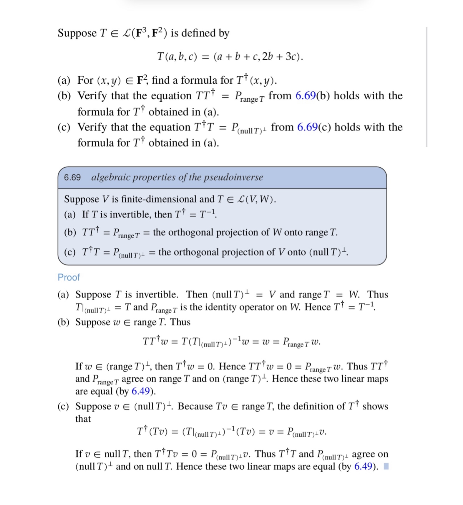 Solved Suppose TinL(F3,F2) ﻿is defined | Chegg.com