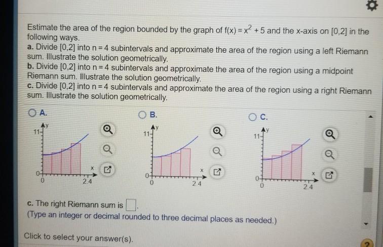 Solved Estimate the area of the region bounded by the graph | Chegg.com