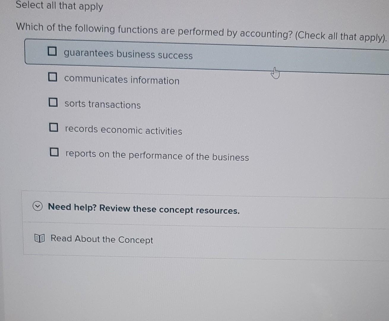 Solved Which of the following functions are performed by | Chegg.com